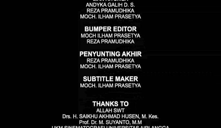 Susunan Credit Film yang Biasa Digunakan | Jepret Production